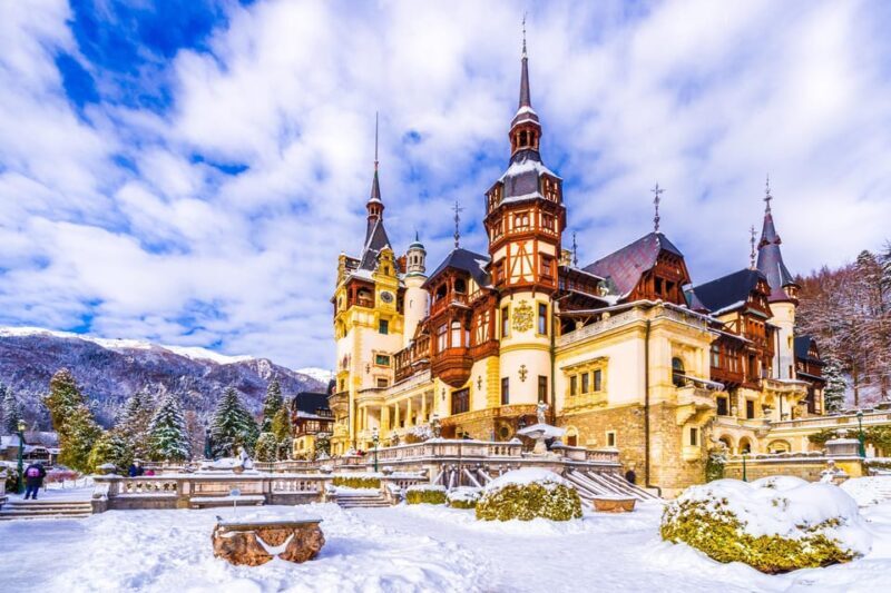 From Bucharest: Dracula, Wednesday, and Peles Castles Tour - First Stop: Cantacuzino Castle and the World of Wednesday