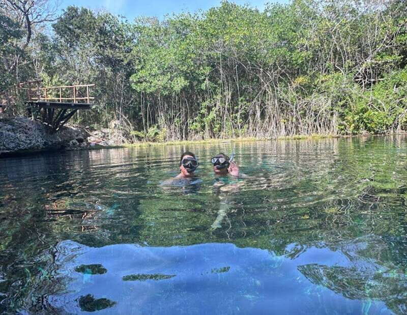 From Cancun: Lagoon k'an luum - The Experience of the Guides and Group
