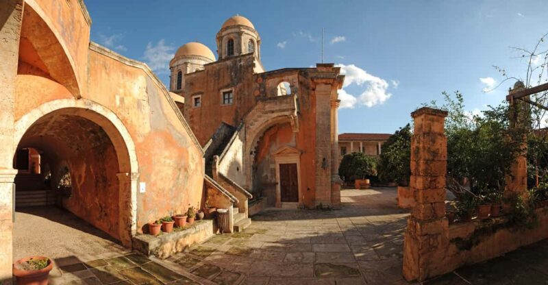 From Chania: Ag.Triada & Katholiko Monasteries | Hermit Cave - Optional Wine Tasting and Local Delicacies