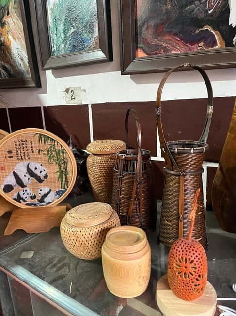 From Chengdu: Tea Garden, Bamboo Weaving & Ancient Town Tour - Scenic Walk Through an Ancient Town