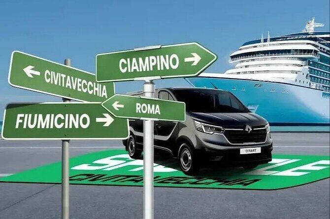From Civitavecchia Cruise Port to FCO 1-8 People - The Itinerary: What You Can Expect