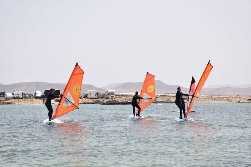 From Corralejo: Small Group Windsurfing Class in El Cotillo - The Itinerary in Detail