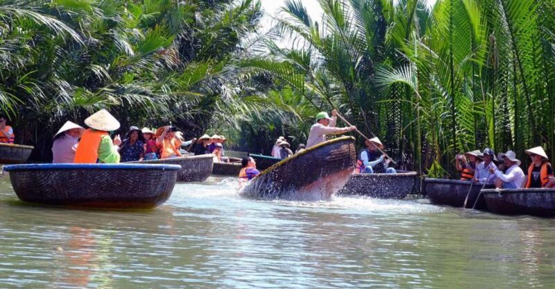 From Da Nang: Marble Mountain -Hoi An city -Basket Boat Ride - Key Points