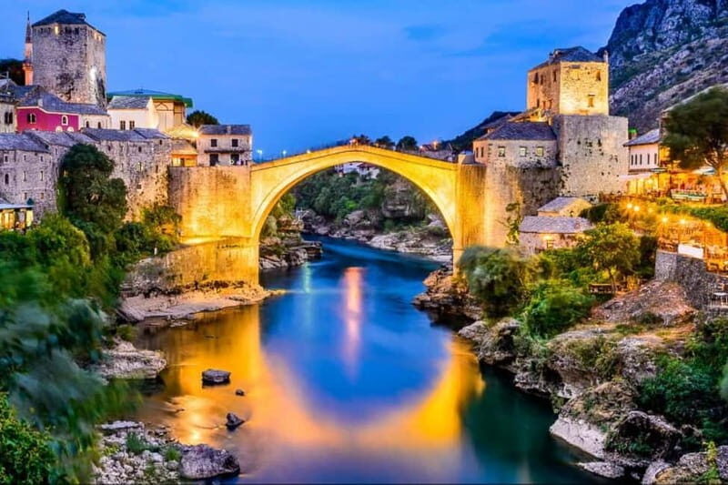 From Dubrovni:Mostar, Kravica Waterfalls, and Kajtaz Tour - Key Points