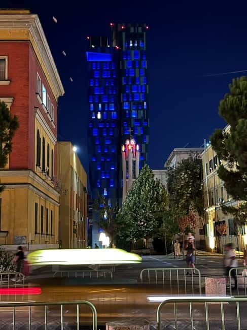 From Durres/Golem : Lights of Tirana by Night - Key Points