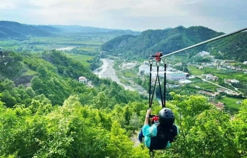 From Durres/Tirana: Zip Line, Petrela Castle, and Waterfall - Key Points