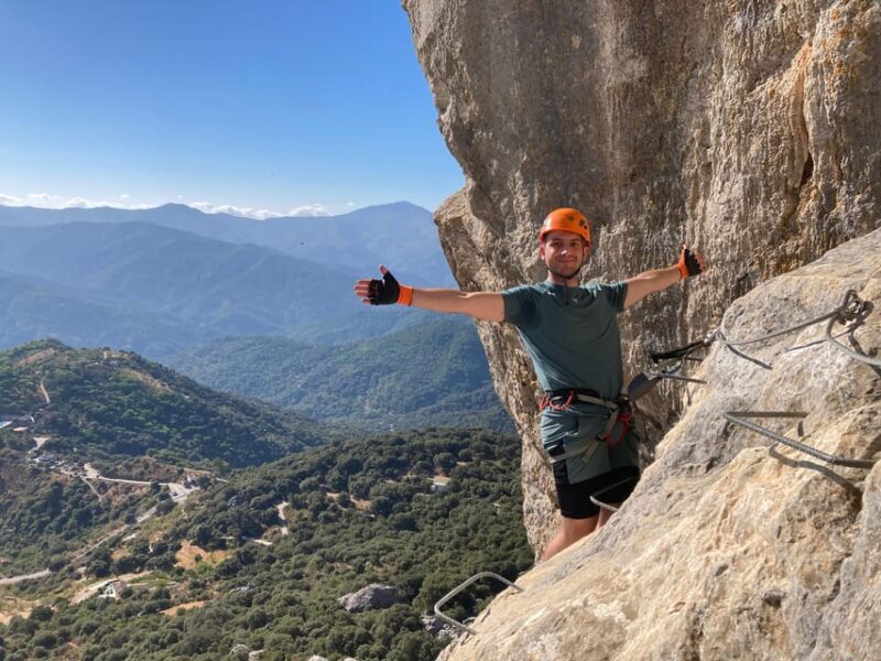 From Estepona: Vía Ferrata de Benalauria climbing tour - An Authentic Intro to Via Ferrata in Andalusia