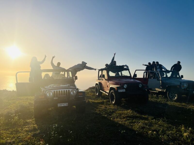 From Fira: Santorini Wrangler Jeep Convoy Tour & Villages - Key Points