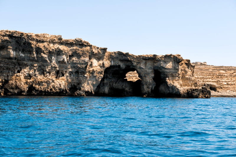 From Gozo:Around Comino, Blue Lagoon, Crystal Lagoon & Caves - The Itinerary in Detail