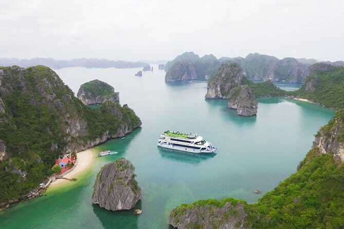 From Hanoi: Luxury 5-Star Halong Bay Day Cruise with Buffet Lunch - Transportation and Group Size