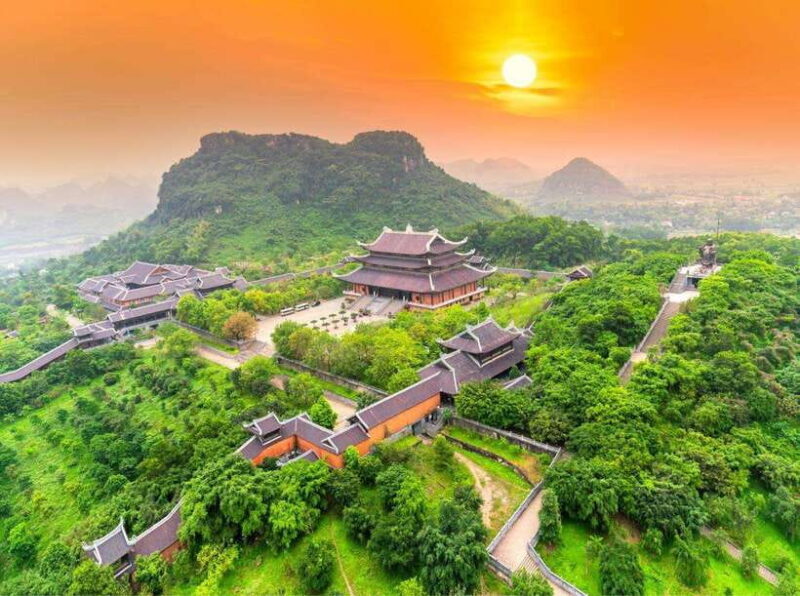From Hanoi: Ninh Binh- Bai Dinh pagoda- Trang An- Mua caves - Climbing Mua Caves: Panoramic Views of Tam Coc