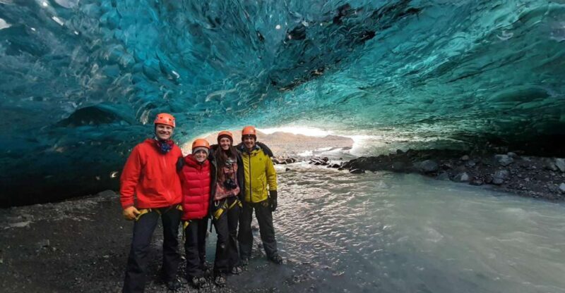 From Jökulsárlón: Crystal Blue Ice Cave Super Jeep Tour - Key Points