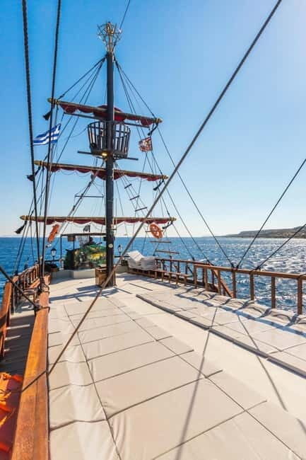 From Kardamaina: Pirate Cruise to St.Antonios, Yali with BBQ - Key Points