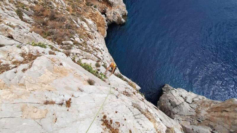 From Masua: climbing up Pan di Zucchero - Key Points