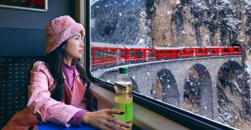 From Milan: St Moritz & Alps Day Trip with Bernina Red Train - Bernina Pass and Scenic Highlights