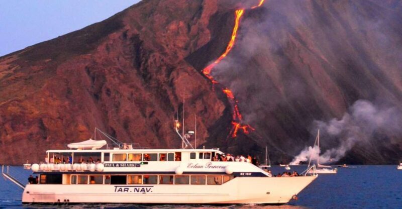 From Milazzo: Panarea and Stromboli Boat Trip by Night - Key Points
