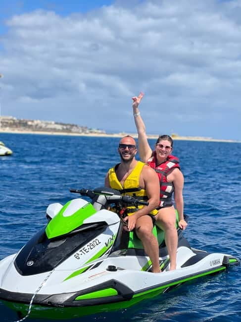 From Morro Jable: Jet Ski Adventure Tour (without license) - The Itinerary in Detail