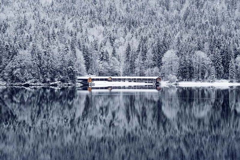 From Munich: Neuschwanstein & Zugspitze, Eibsee + Austria . - Zugspitze — touching the top of Germany