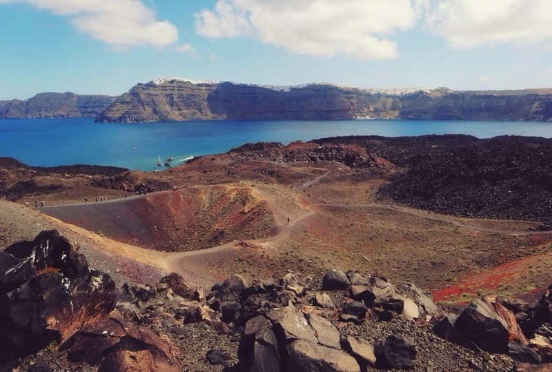 From Old Port:Volcanic Islands Boat Trip & Hot Spring Visit - A Closer Look at the Santorini Volcanic Islands Boat Trip