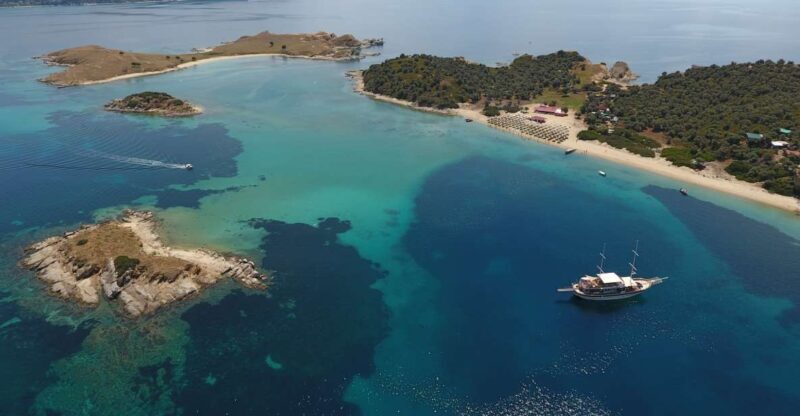 From Ouranoupoli: Blue Lagoon Two Island Cruise - Key Points