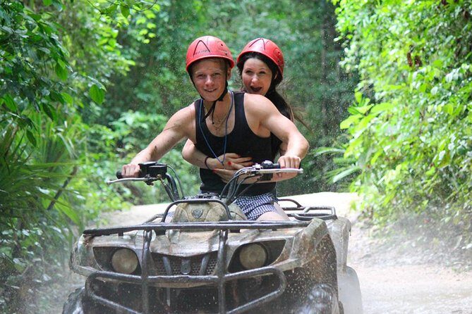From Playa del carmen Experience ATV (Shared) Zipline & Cenote- Includes lunch - The Sum Up