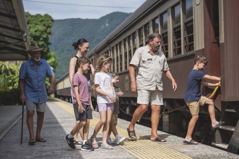 From Port Douglas: Kuranda via Scenic Rail or Skyrail Option - Key Points: