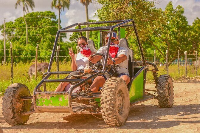 From PuntaCana: Tour in buggy double With Cenote and macao beach - Key Points