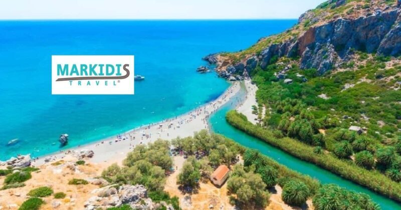 From Rethymno: Kourtaliotiko, Preveli Palm Beach, & Damnoni - Transportation & Group Experience