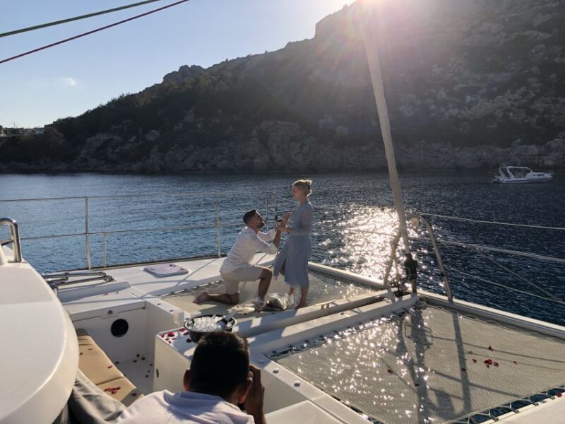 From Rhodes: Private Catamaran Cruise All Inclusive - Food, Drinks, and Extras