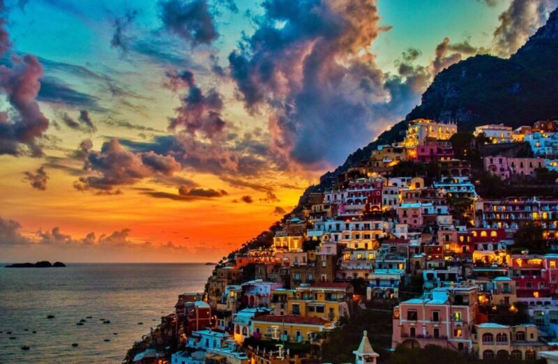 From Rome: Transport to Positano with Stop in Pompeii - Key Points