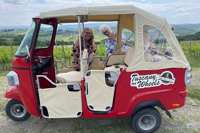 From San Gimignano: Original Tuscany wine tour by Tuk Tuk - What the Tour Offers in Practical Terms