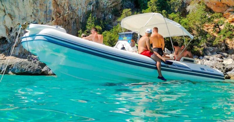 From Santa Maria Navarrese: Maxi dinghy tour in Orosei Gulf - An Authentic Day on Sardinia’s Water