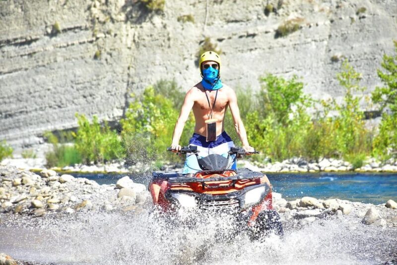 From Side: Rafting w/ Zipline, Quad, Jeep Safari & Lunch - Soaring Across the Canyon: The Zipline Experience