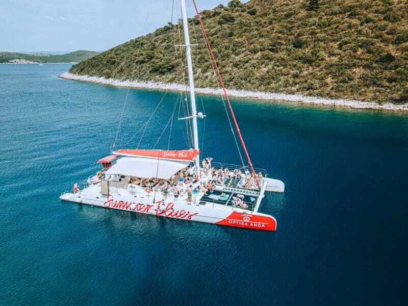 From Split: Catamaran Cruise to Bol, Golden Horn & Bra - Key Points