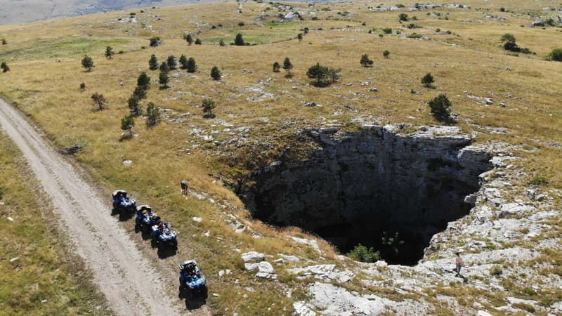 From Split: Dinara Nature Park Quad Adventure with Swimming - Food and Photos
