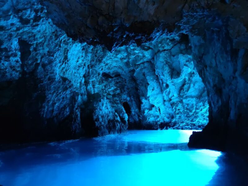 From Split: Luxury Cabin Boat Tour to The Blue Cave and Hvar - An Overview of the Experience