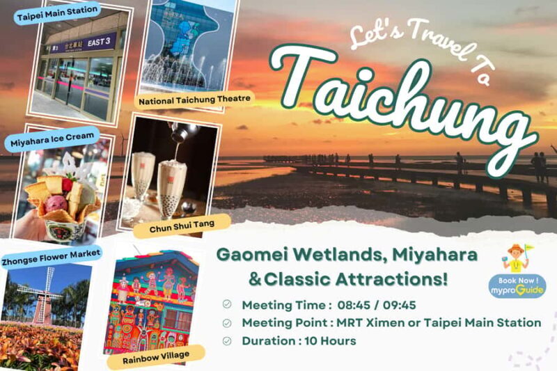 From Taipei: Taichung Must-Visit Day Tour - Key Points