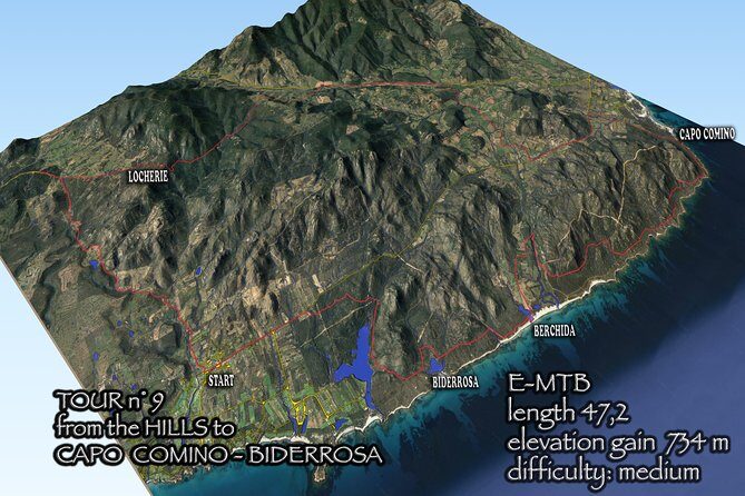 From the hills to Oasi Biderosa & Capo Comino with Electric Mountain Bikes - An In-Depth Look at the Tour