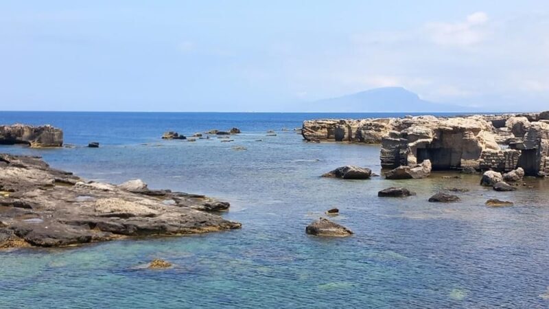 From Trapani: Tour San Vito lo Capo, Zingaro Nature Reserve and Scopello - Scopello and the Aperitif at the Faraglioni