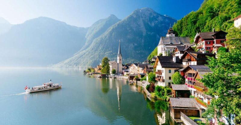From Vienna: Full Day Trip to Hallstatt and Salzkammergut - The Boat Ride Across Hallstätter See