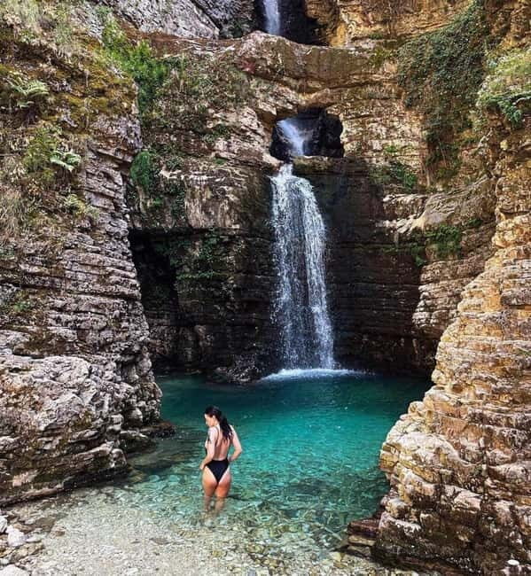 From Vlore:Brataj Bridge, Nivica Canyon & Peshtura Waterfall - What’s Included & Practical Details