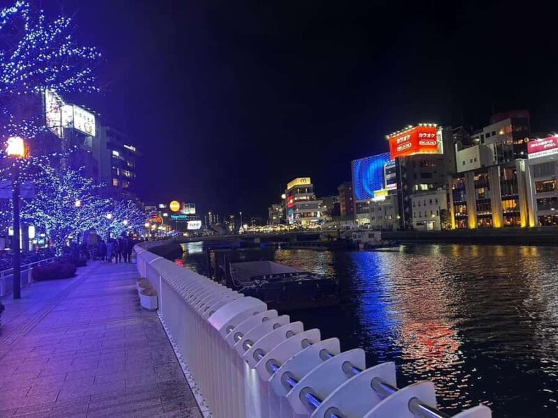 Fukuoka: Night River Cruise with Pickup and Dinner - Key Points