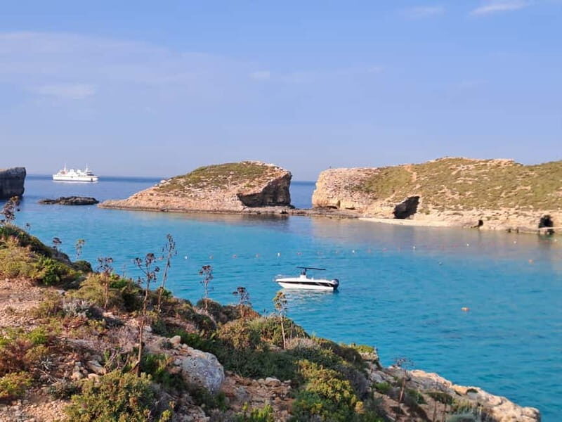 FULL DAY - 7hours Comino, Blue Lagoon, charter, boat, cruise - Key Points