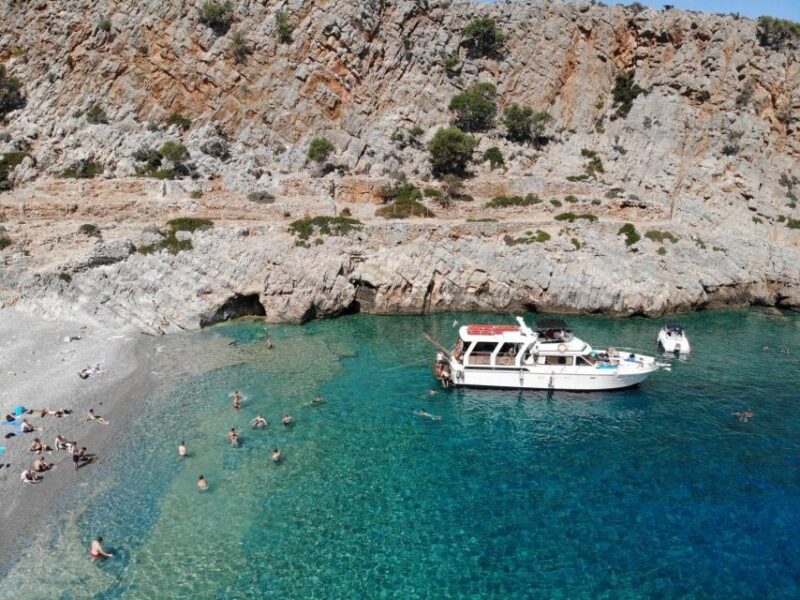 FULL DAY GROUP TOUR KOUTSOMITI KOUNOUPA & RED ROCK WITH MEAL - Exploring Greece’s Hidden Beaches and Geologic Marvels: A Full-Day Adventure