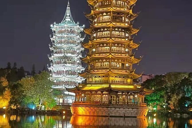 Full-Day Guilin Li-River Cruise with 3 star boat and Four Lake Night Cruise Tour - Key Points