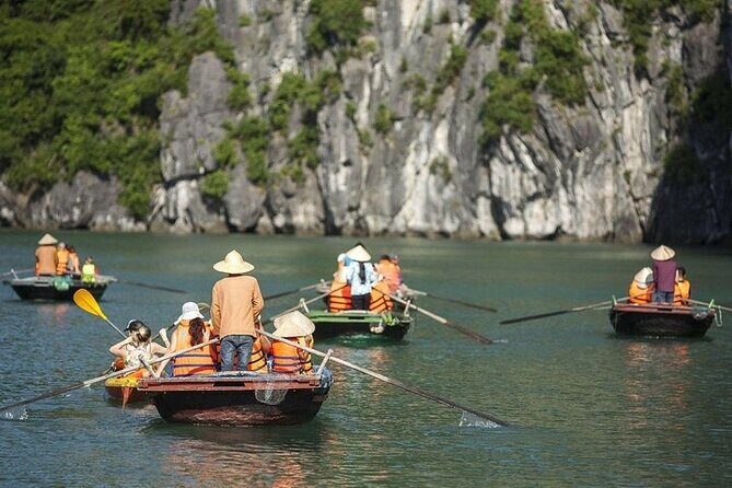 Full Day Halong Bay Luxury Limousine Bus & Buffet Lunch - Hang Luon Cave: Kayaking and Bamboo Boats