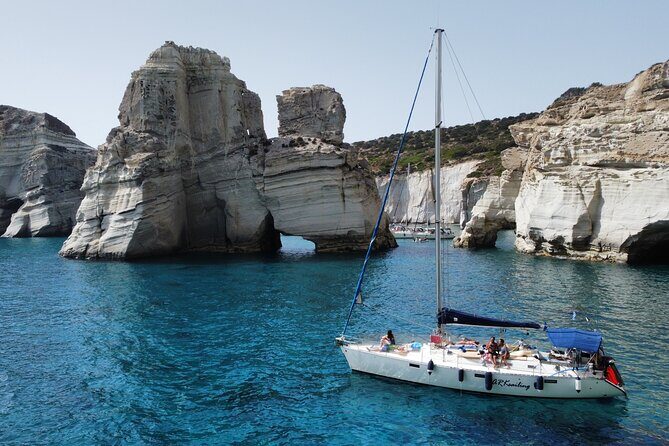 Full day private sailing cruise around Milos island - Key Points