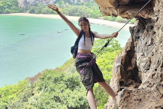 Full Day Railay Rock Climbing with Big Bat Cave from Krabi - First Stop: The Hot Rock Climbing School