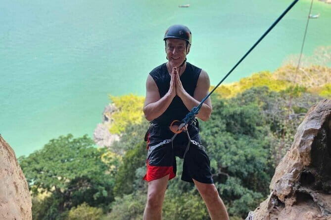 Full Day Railay Rock Climbing with Big Bat Cave from Krabi - Rappelling into Scenic Views