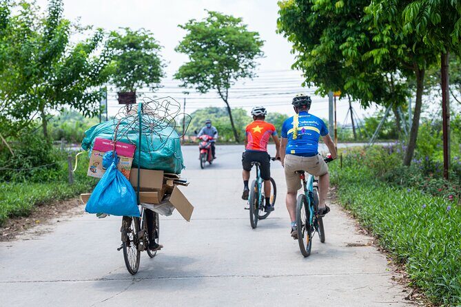 Full-Day Red River Bike Tour from Hanoi with Lunch and Pickup - Key Points